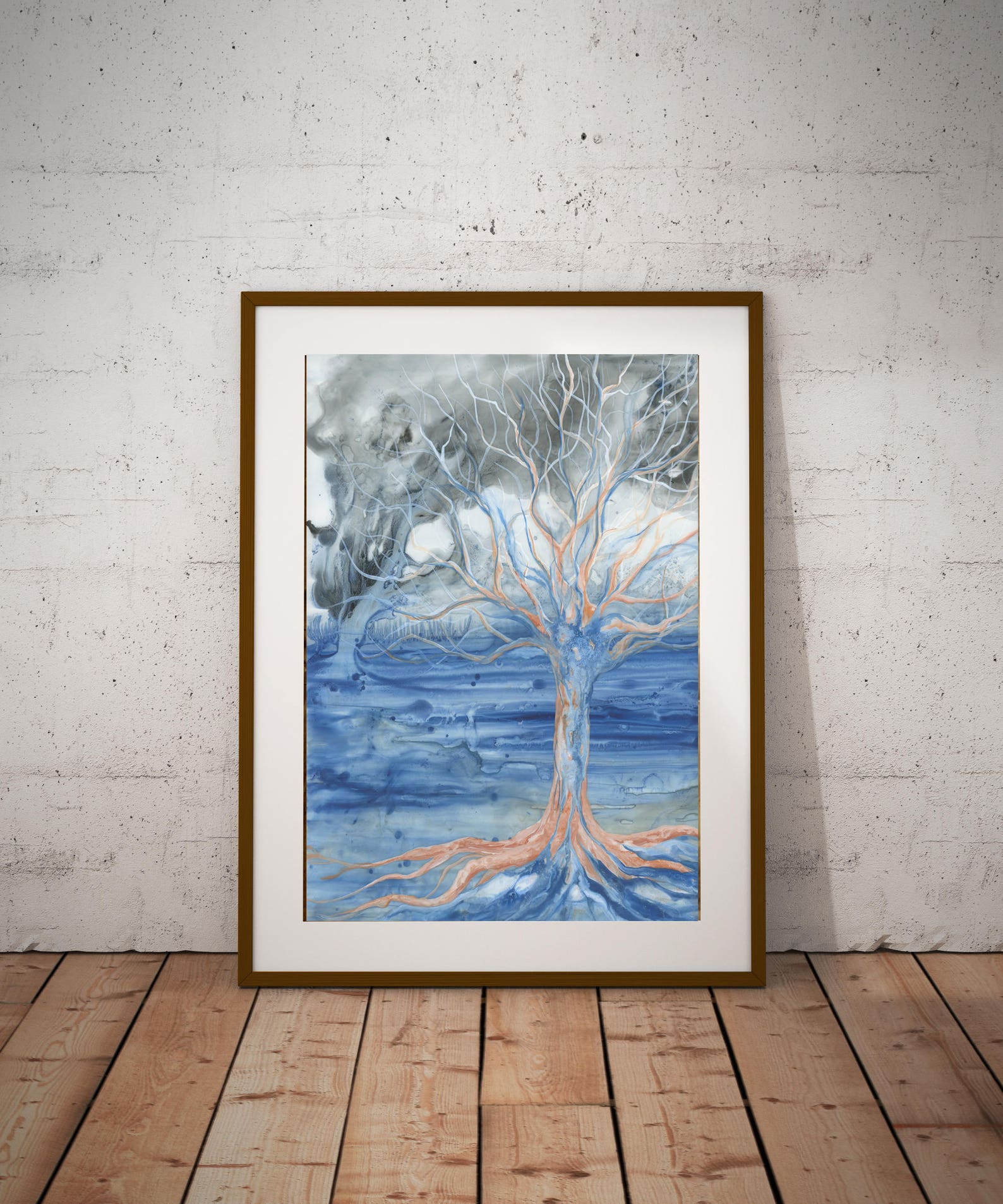 Modern Tree Wall Art Contemporary Nature Wall Art Print Modern Wall ...