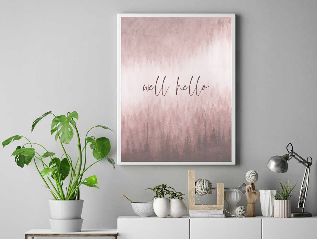 Hello Printable Word Art Hello Print Art Download Entryway Art Print ...