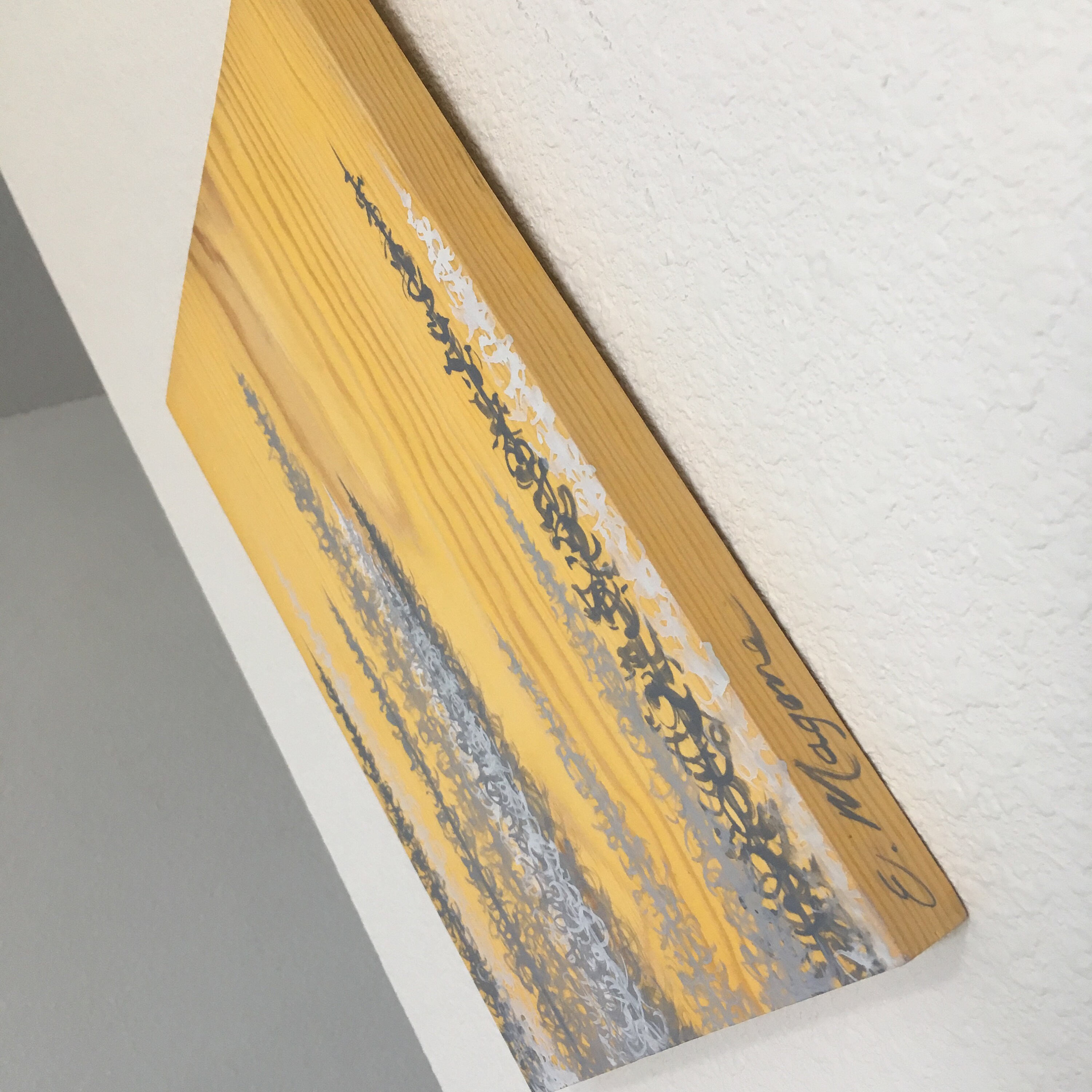 Original Tree Painting on Wood Tree Artwork Original | Etsy