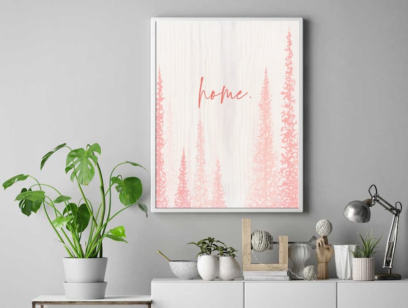 Home Printable Word Art Home Print Art Download Wood - Etsy