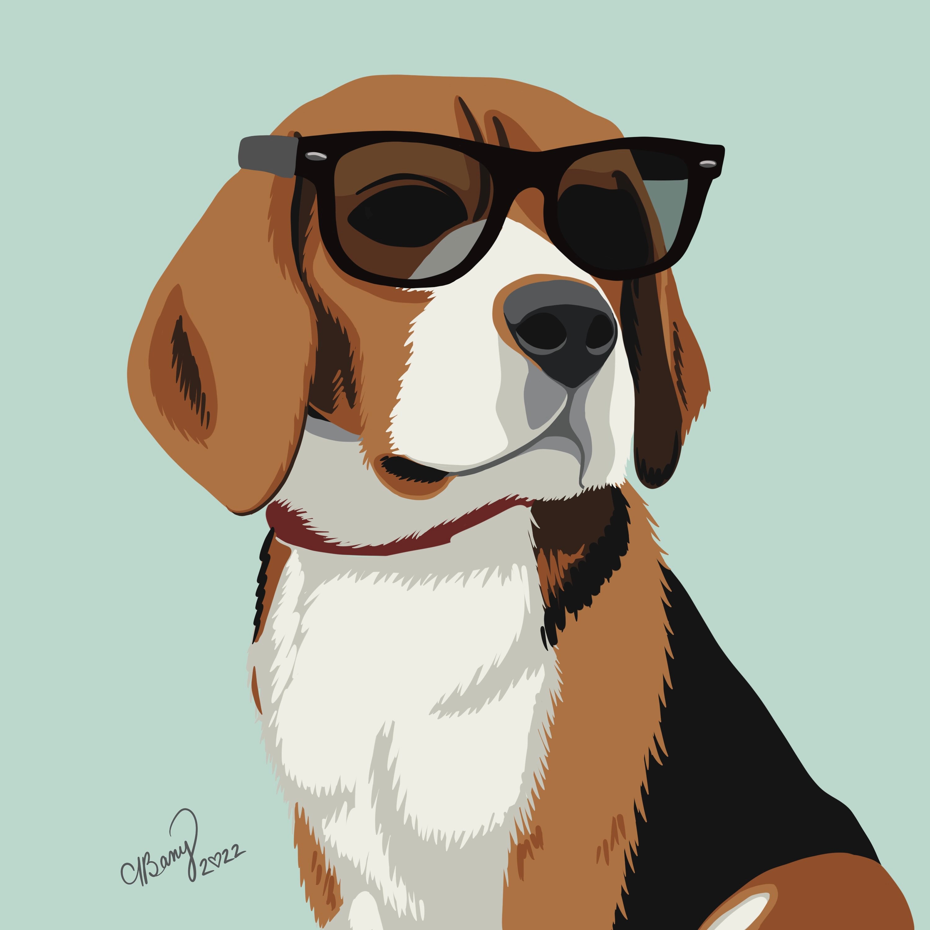 Custom Pet Illustration Cartoon Portrait, Digital, Printable Art ...