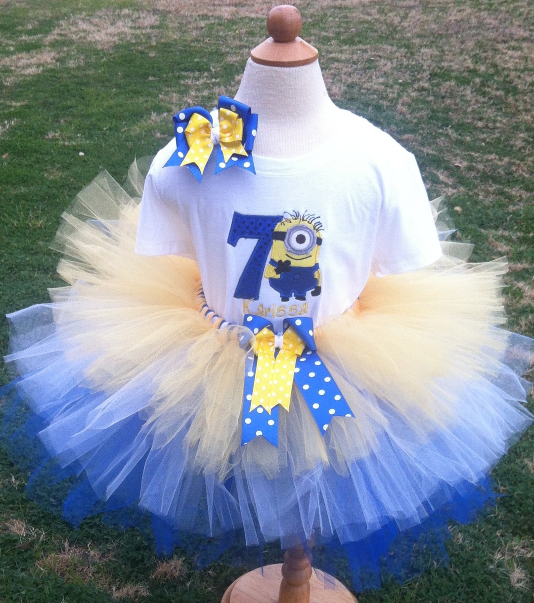 Despicable Me Minion Girls Birthday Tutu Set. 1st Birthday Tutu, 2nd ...
