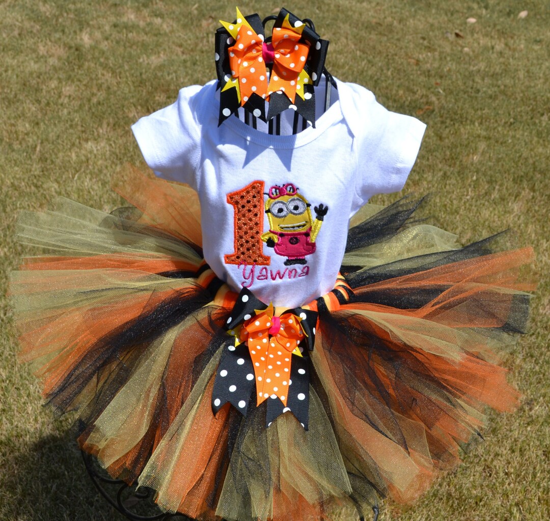 Despicable Me Minion Halloween Tutu Set. 1st Halloween Tutu Set ...