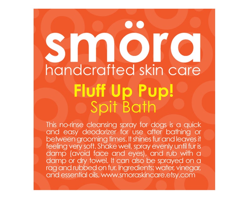 Fluff up Pup Spit Bath for Dogs - Etsy