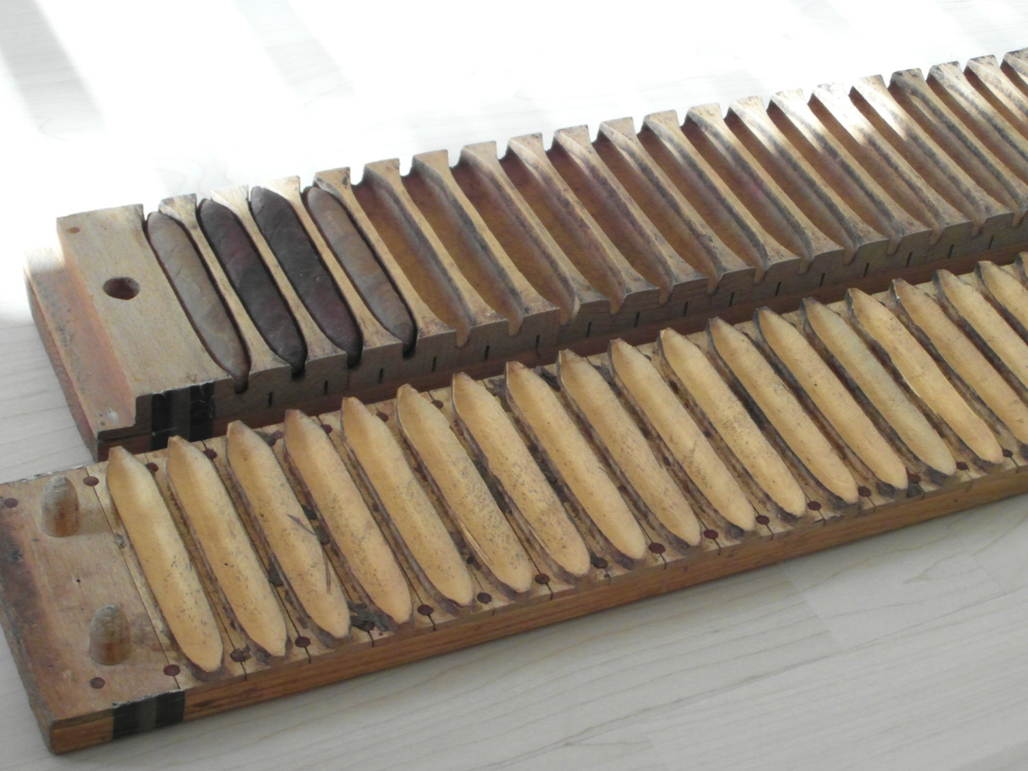 Antique Cigar Press Cigar Shape Cigar Tobacco Wooden Press Handmade ...