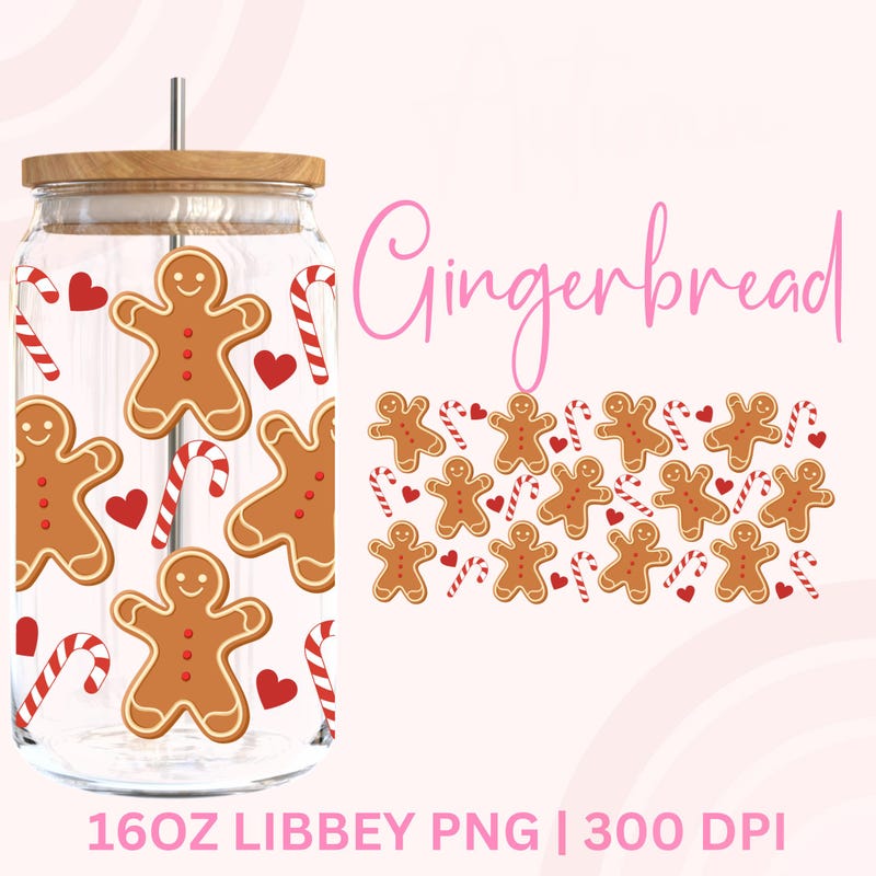 Gingerbread Png Libby Cup - Etsy