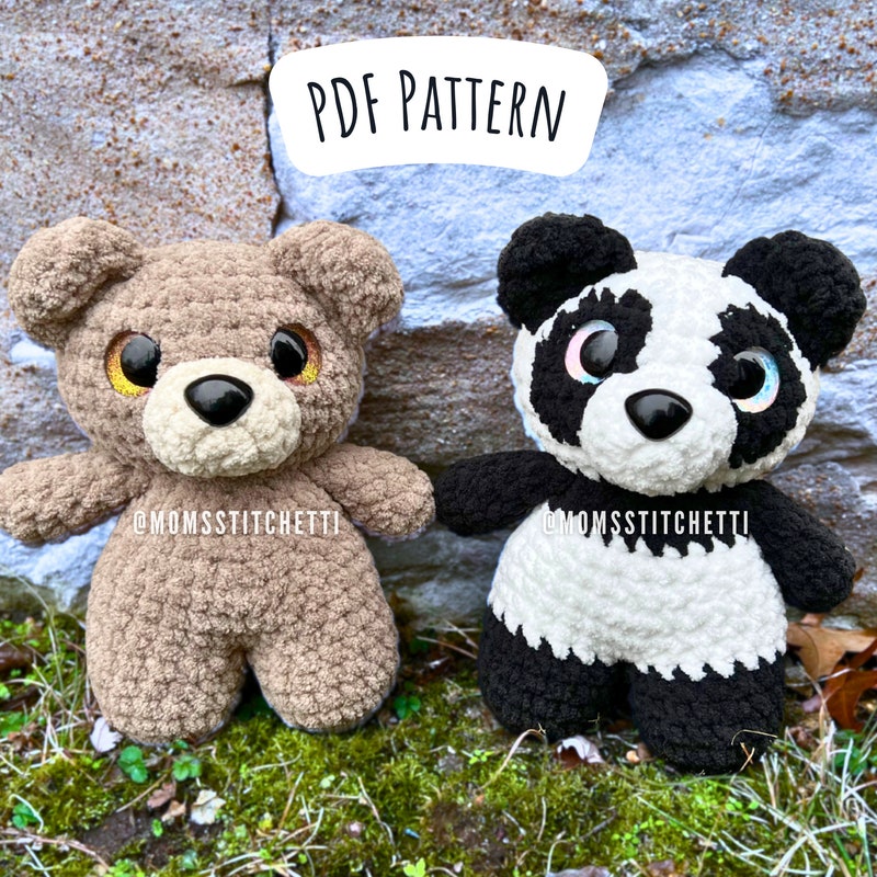 Panda Bear Pattern - Etsy