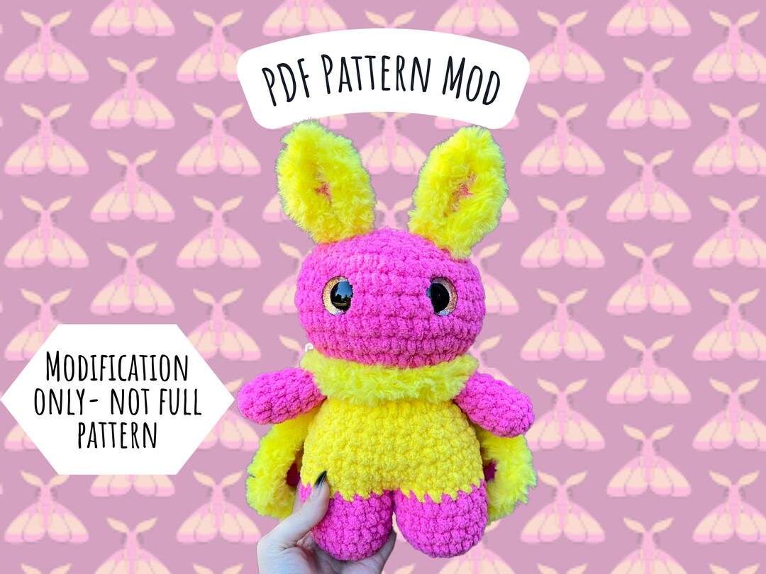 Rosy Maple Moth Crochet Pattern Mod, Amigurumi Instructions, Crochet ...