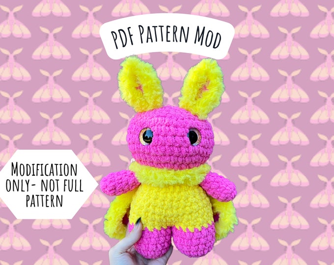 Rosy Maple Moth Crochet Pattern - Etsy Canada