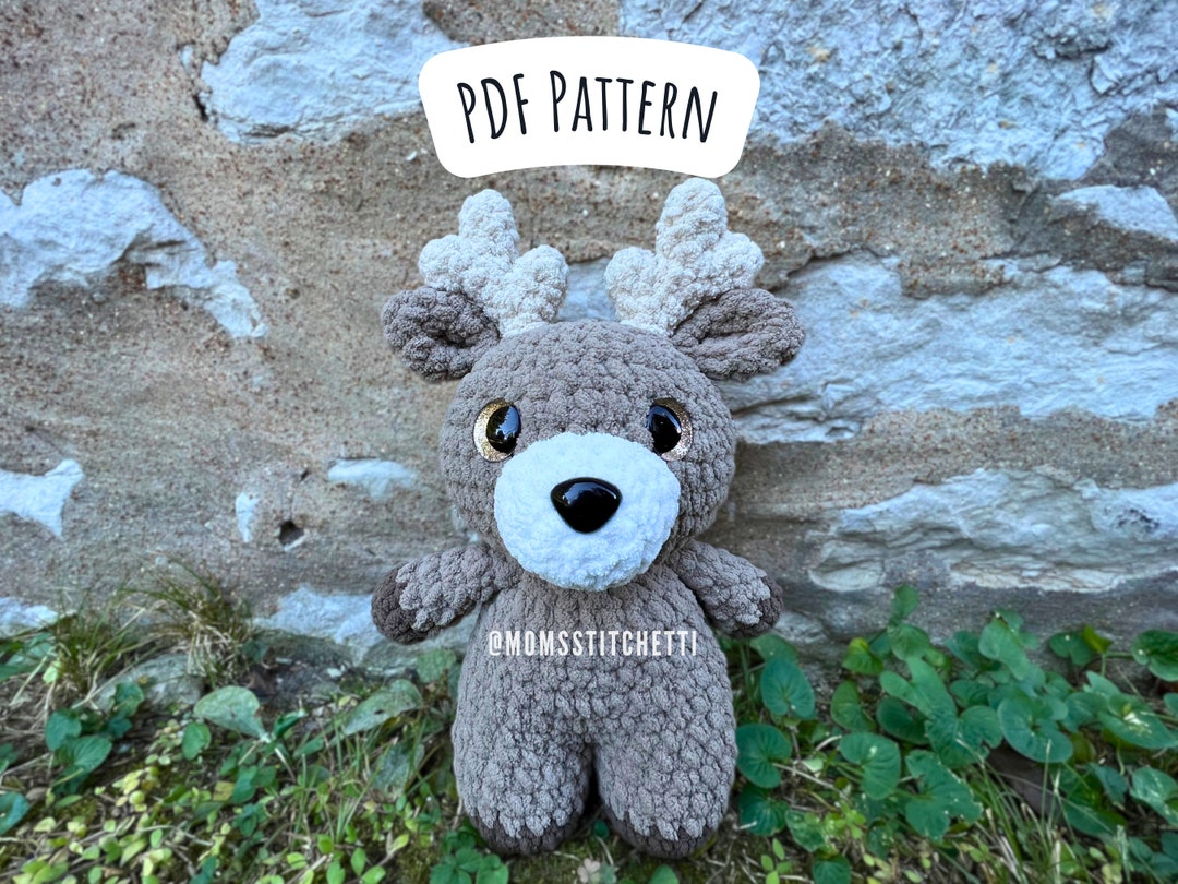 Low Sew Deer Crochet Pattern, Amigurumi Instructions, Crochet Deer ...