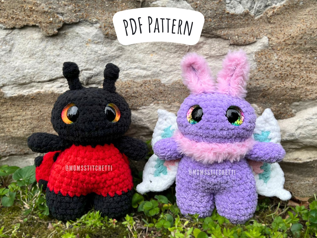 Low Sew Butterfly and Ladybug Crochet Pattern Bundle, Bug Amigurumi ...
