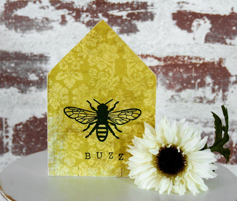 Buzz Sign Wood House Tiered Tray Decor Farmhouse Mini Wood | Etsy