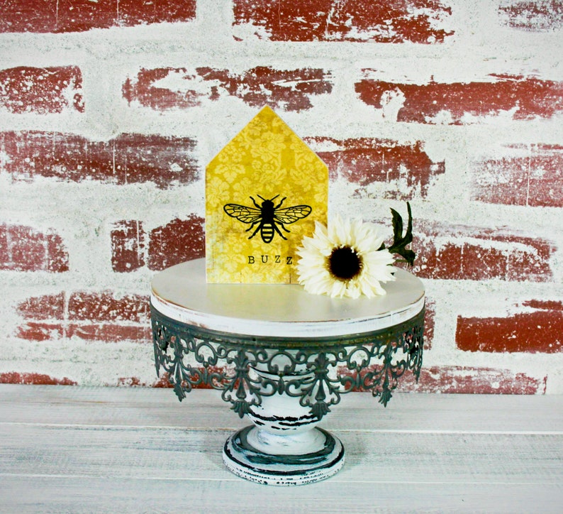 Buzz Sign Wood House Tiered Tray Decor Farmhouse Mini Wood | Etsy