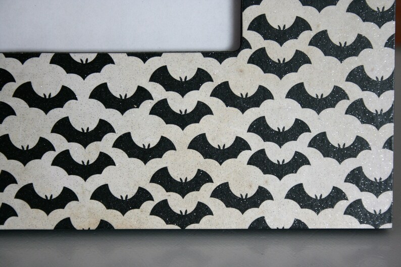 Black Bats Picture Frame Halloween Decor Rectangle Frame | Etsy
