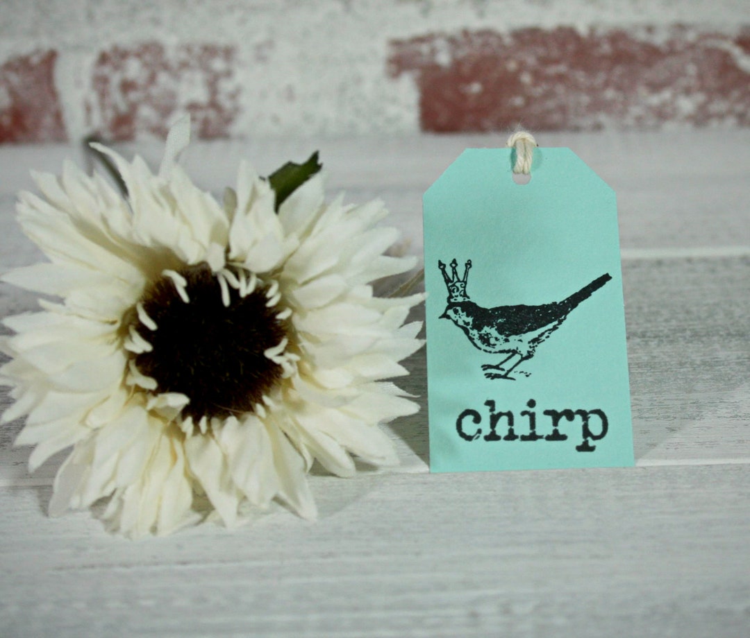 Bird Gift Tags // Set of 6 Gift Tags // Chirp Gift Tags // Shabby Chic ...