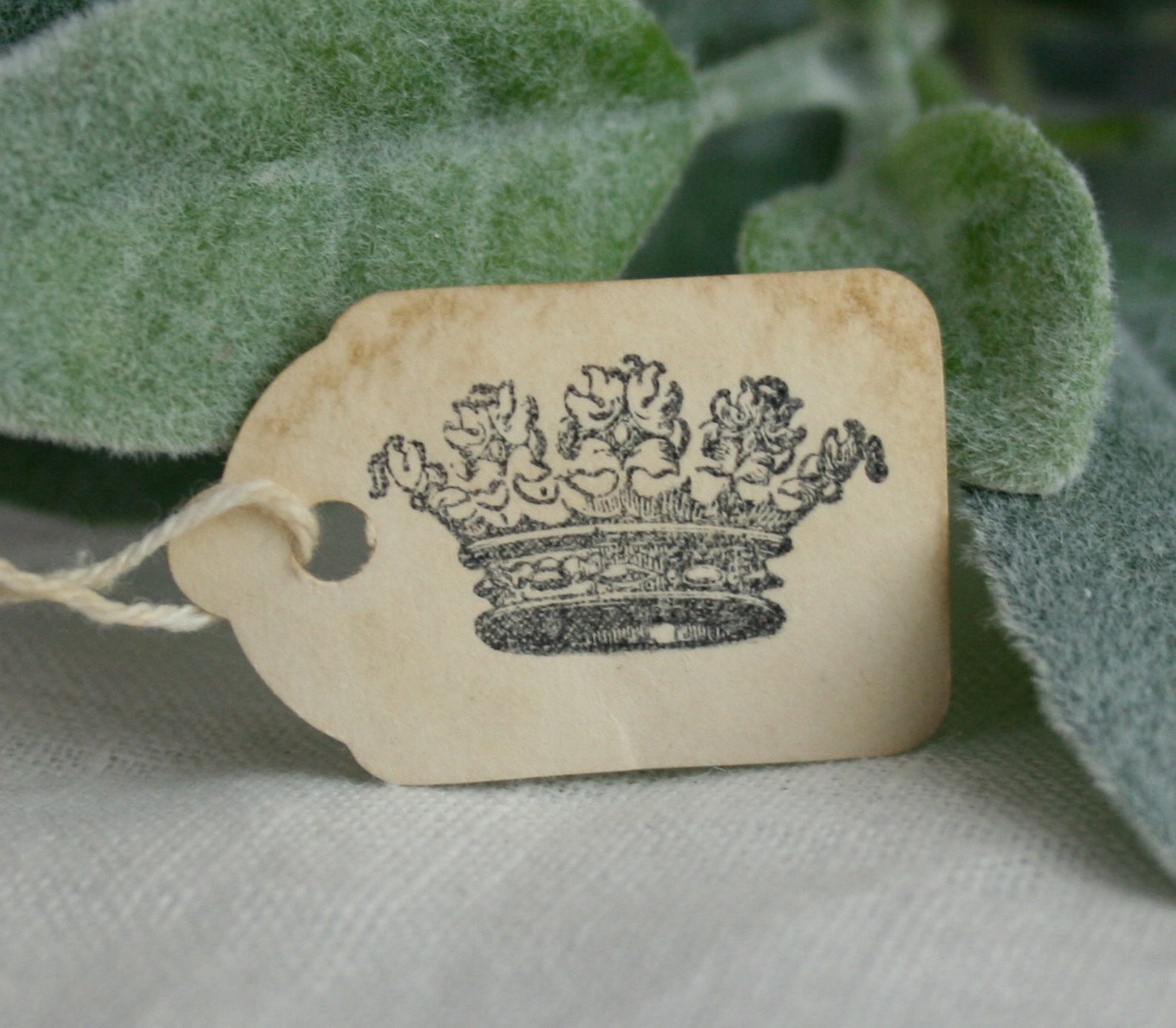 Small Crown Gift Tags // Small Gift Tag // Set of 7 Gift Tags // Coffee ...