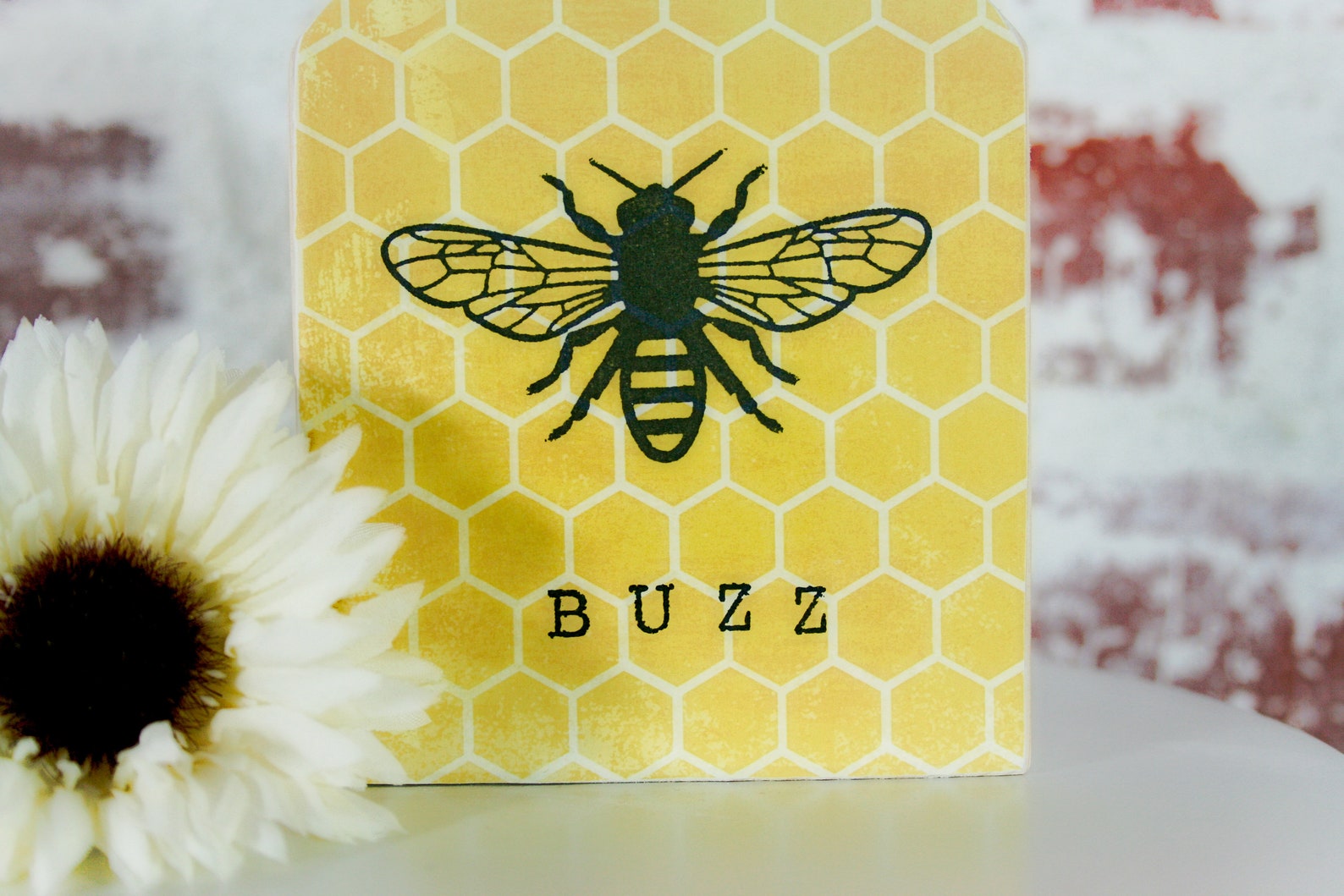 Buzz Sign Bee Decor Wood House Tiered Tray Decor - Etsy
