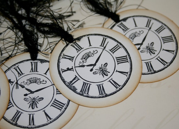 Steampunk Gift Tags Clock Face Gift Tags 2 Inch Tags Gift | Etsy