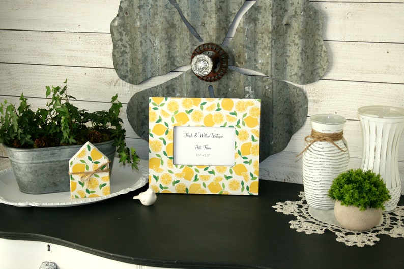 Lemon Mini House Lemon Decor Wood House Mini Wood House | Etsy