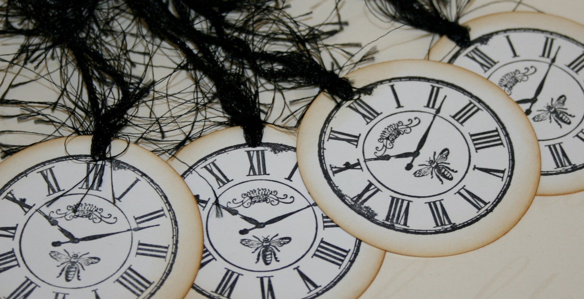 Steampunk Gift Tags Clock Face Gift Tags 2 Inch Tags Gift - Etsy