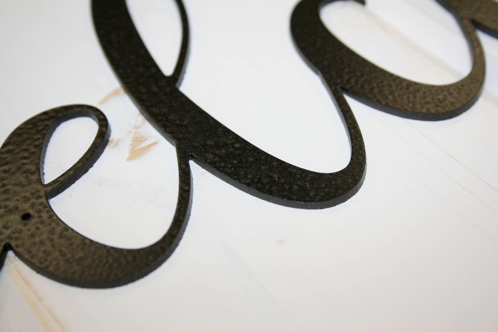 Welcome Sign, Hammered Matte Black, Metal Word, Metal Wall Art ...