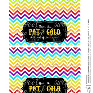 St. Patrick's Day Pot of Gold Goody Goodie Bag Topper - Class Treat ...