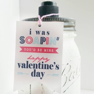 Happy Valentine's Day Soapin' You'd Be Mine - Printable Flags - Wife ...