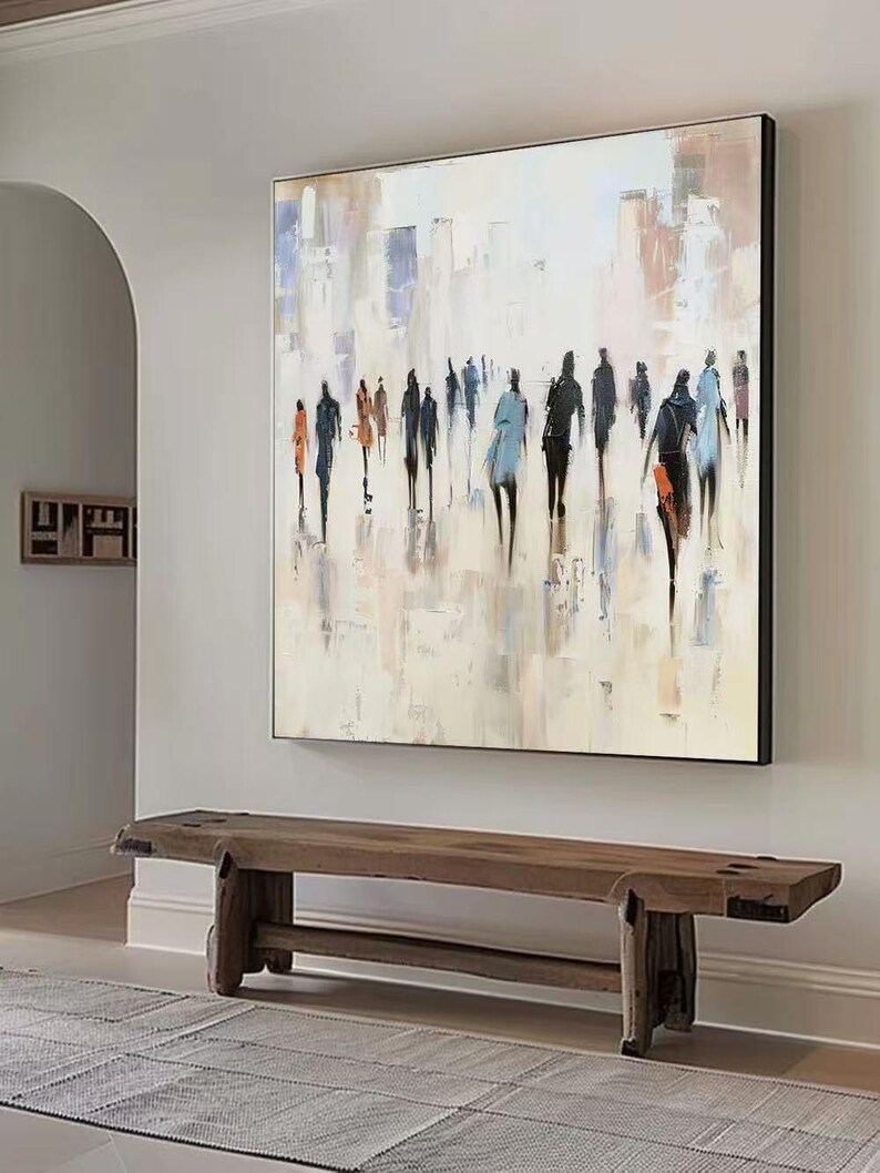 Handcrafted Figure Painting Modern Wall Art for Home Decor #MDP1035H - Etsy