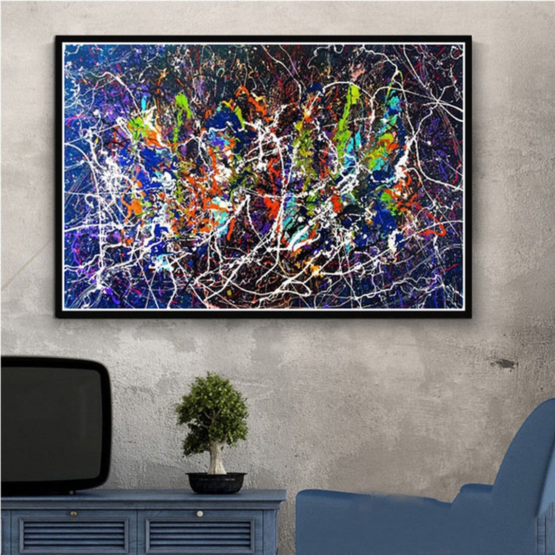 Abstract Oil Painting on Canvas Modern Oil Painting Hand Painted Large ...