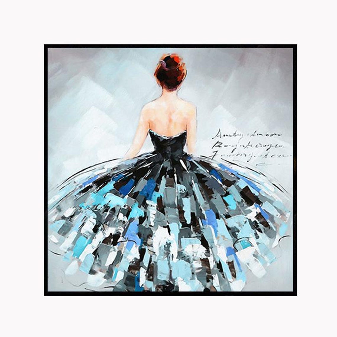 Handcrafted Figure Painting Modern Wall Art for Home Decor #MDP1030 - Etsy
