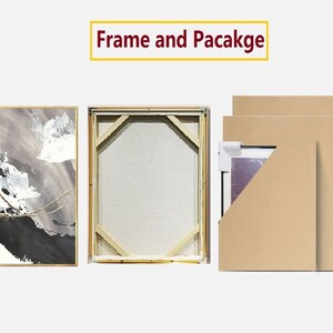 Framed Abstract Oil Painting on Canvas Modern Oil Painting - Etsy