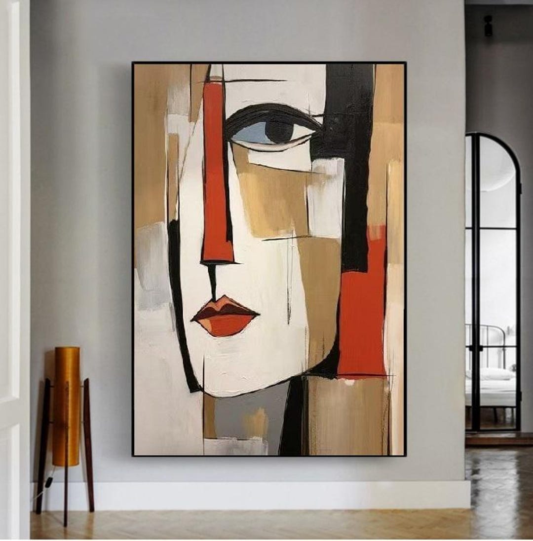 Handcrafted Figure Painting Modern Wall Art for Home Decor #MDP1002 - Etsy