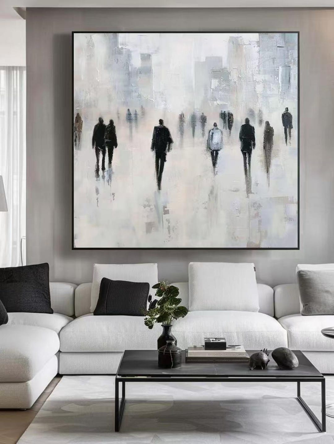 Handcrafted Figure Painting Modern Wall Art for Home Decor #MDP1035 - Etsy