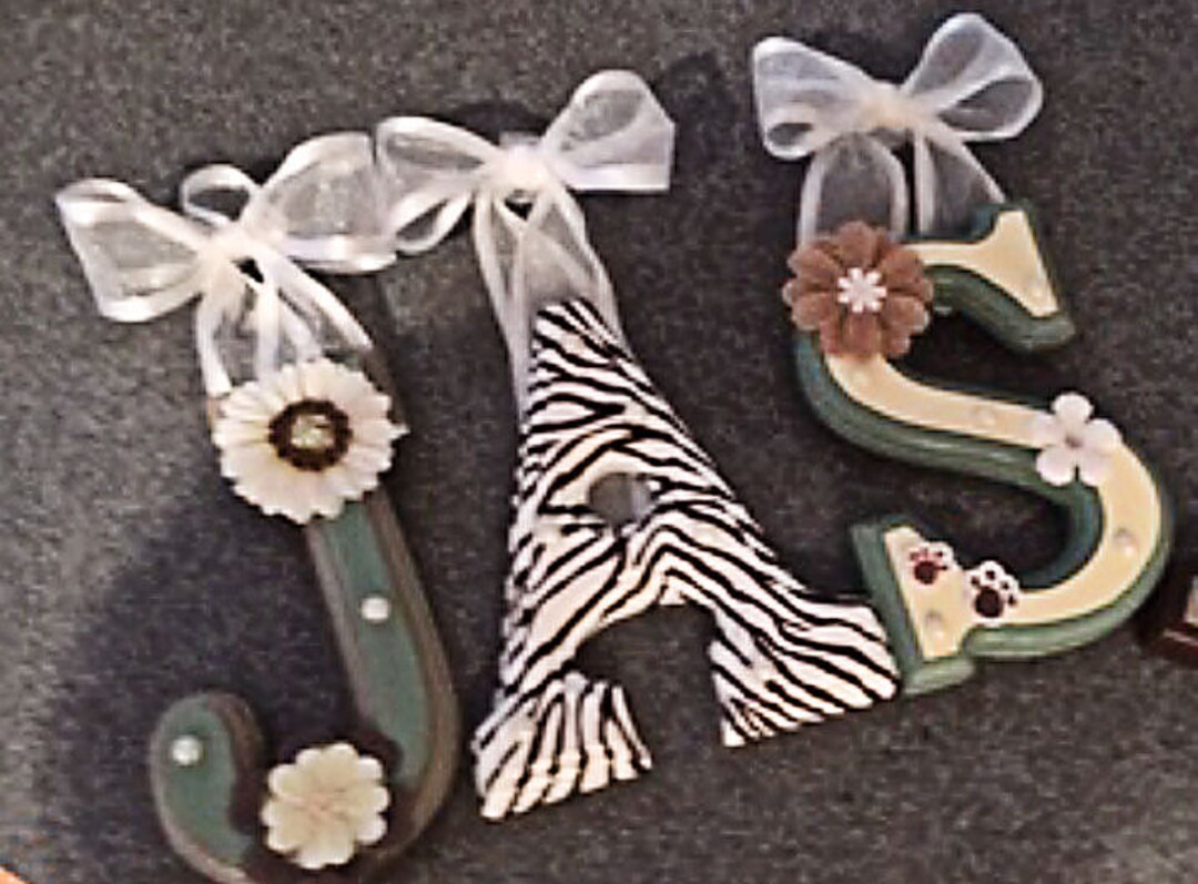 CUSTOM Hanging Letters 13.25 PER LETTER for Baby Boy or Baby Girl ...