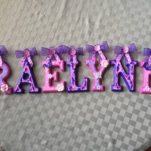 Girly Camo CUSTOM Nursery Wooden Wall Letters 13.25 PER LETTER girls ...