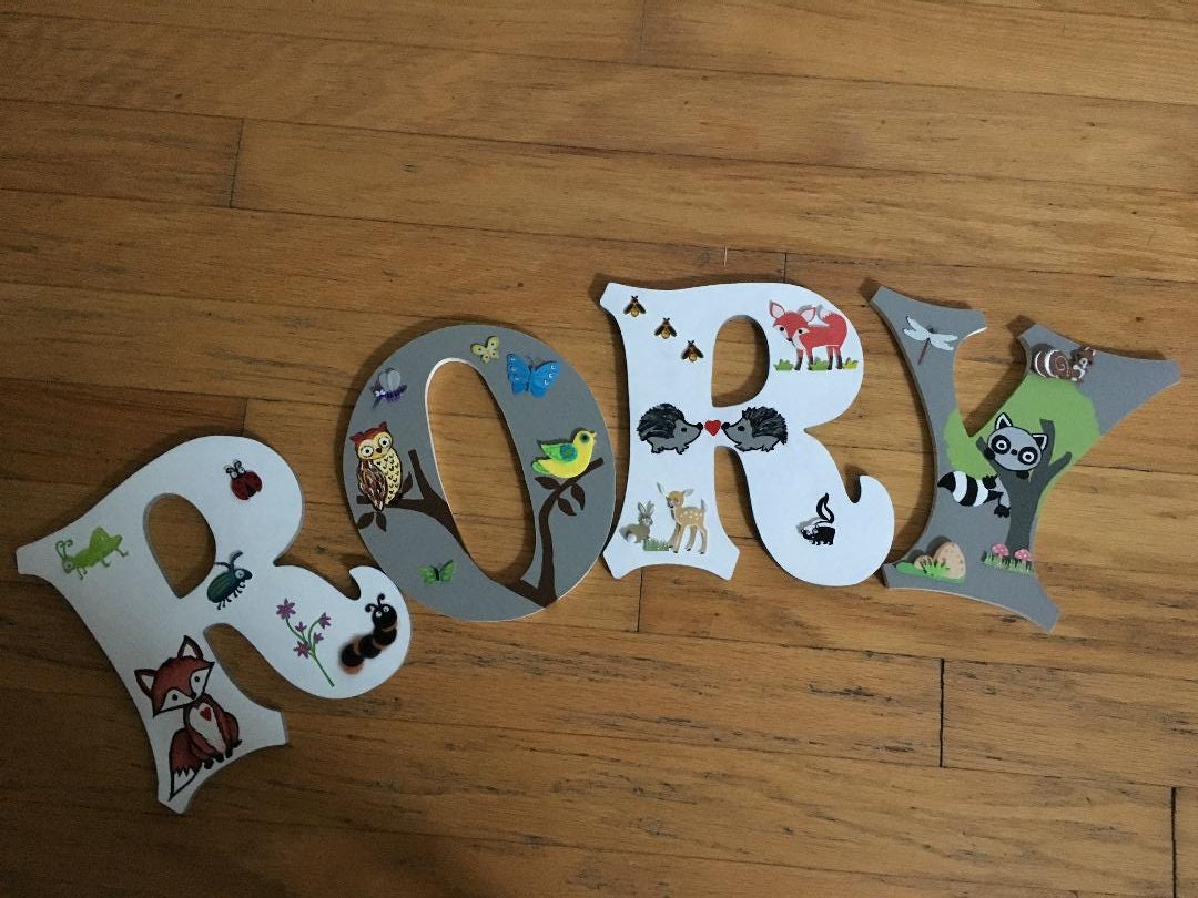 Custom 9" "storybook" Themes - 16.50 PER LETTER for Child's Name ...
