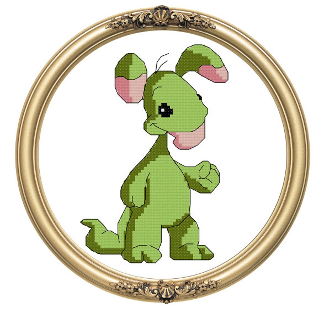 Green Blumaroo Neopets Cross Stitch Pattern - Etsy