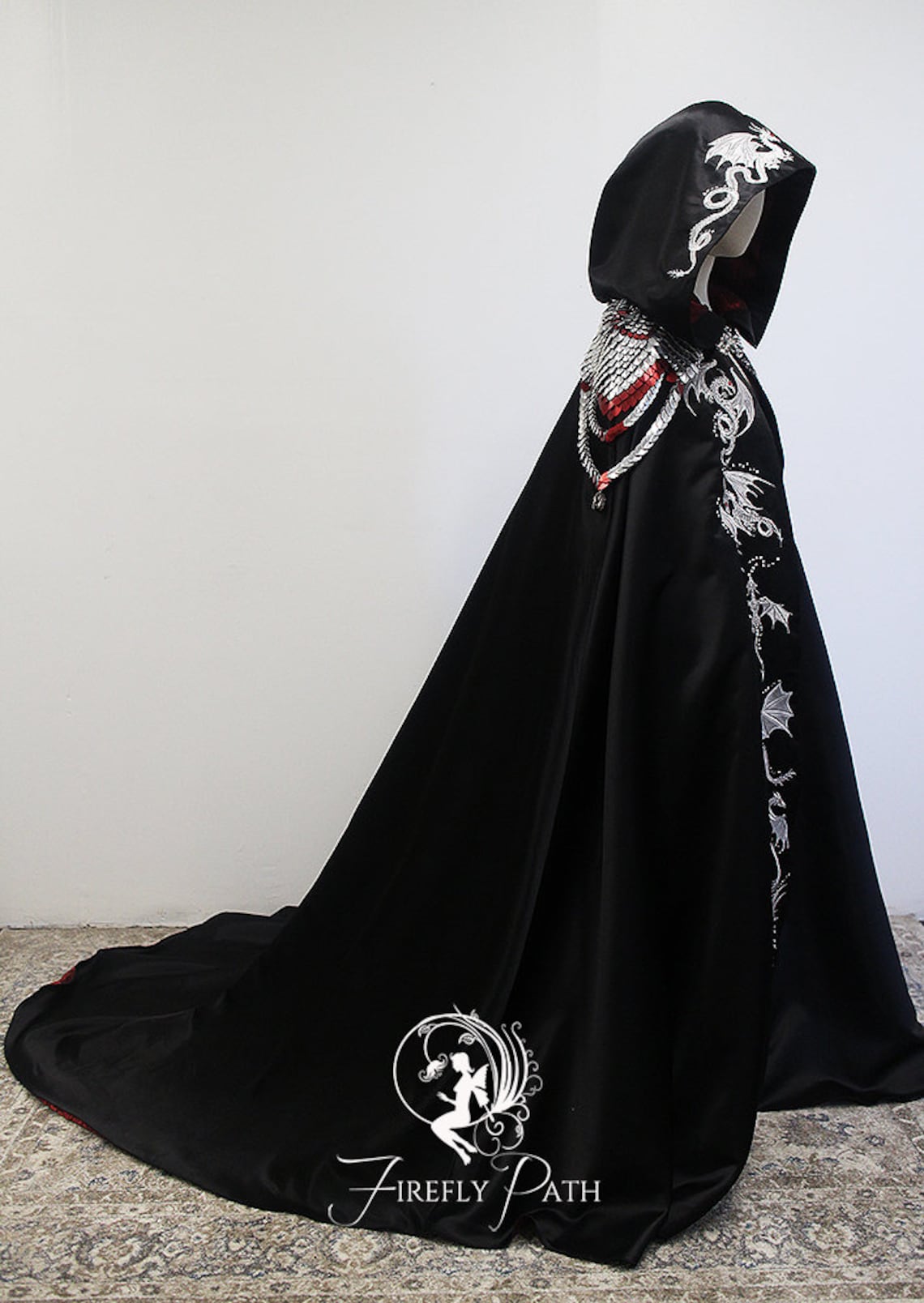 PATTERN How to Make Hooded Cape / Dragon Embroidery / Shoulder - Etsy