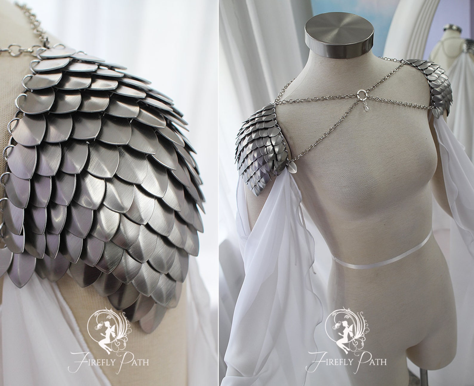 Silver Scale Mail Cape - Etsy