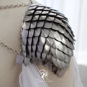 Silver Scale Mail Cape - Etsy