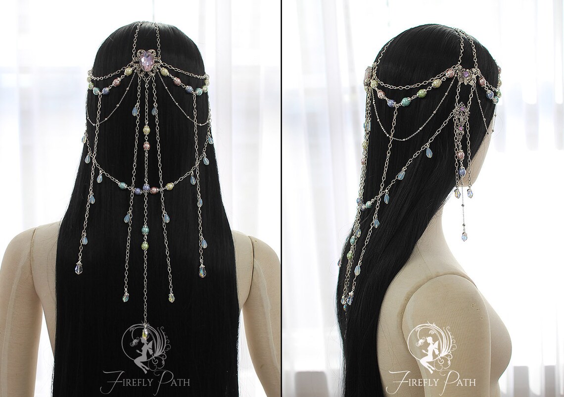 TUTORIAL How to Make a Hair Chain Lariat PDF - Etsy