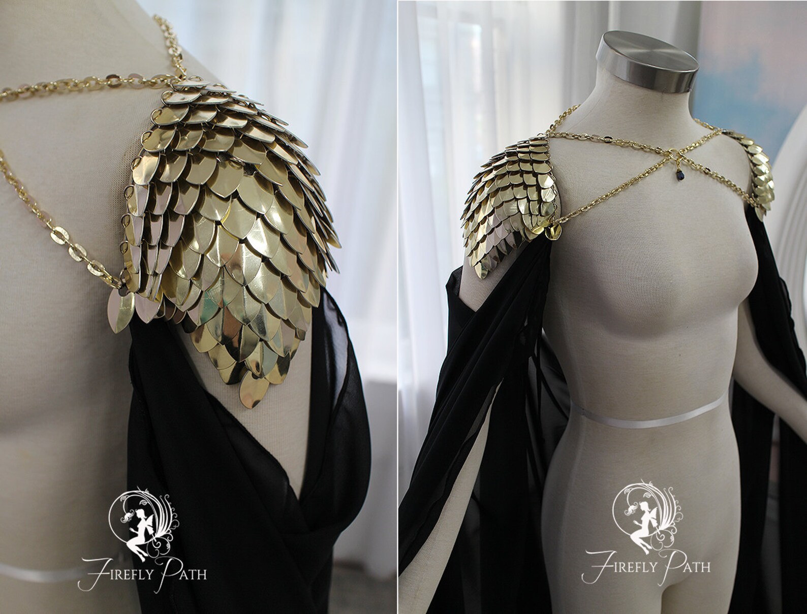 Gold Scale Mail Cape - Etsy