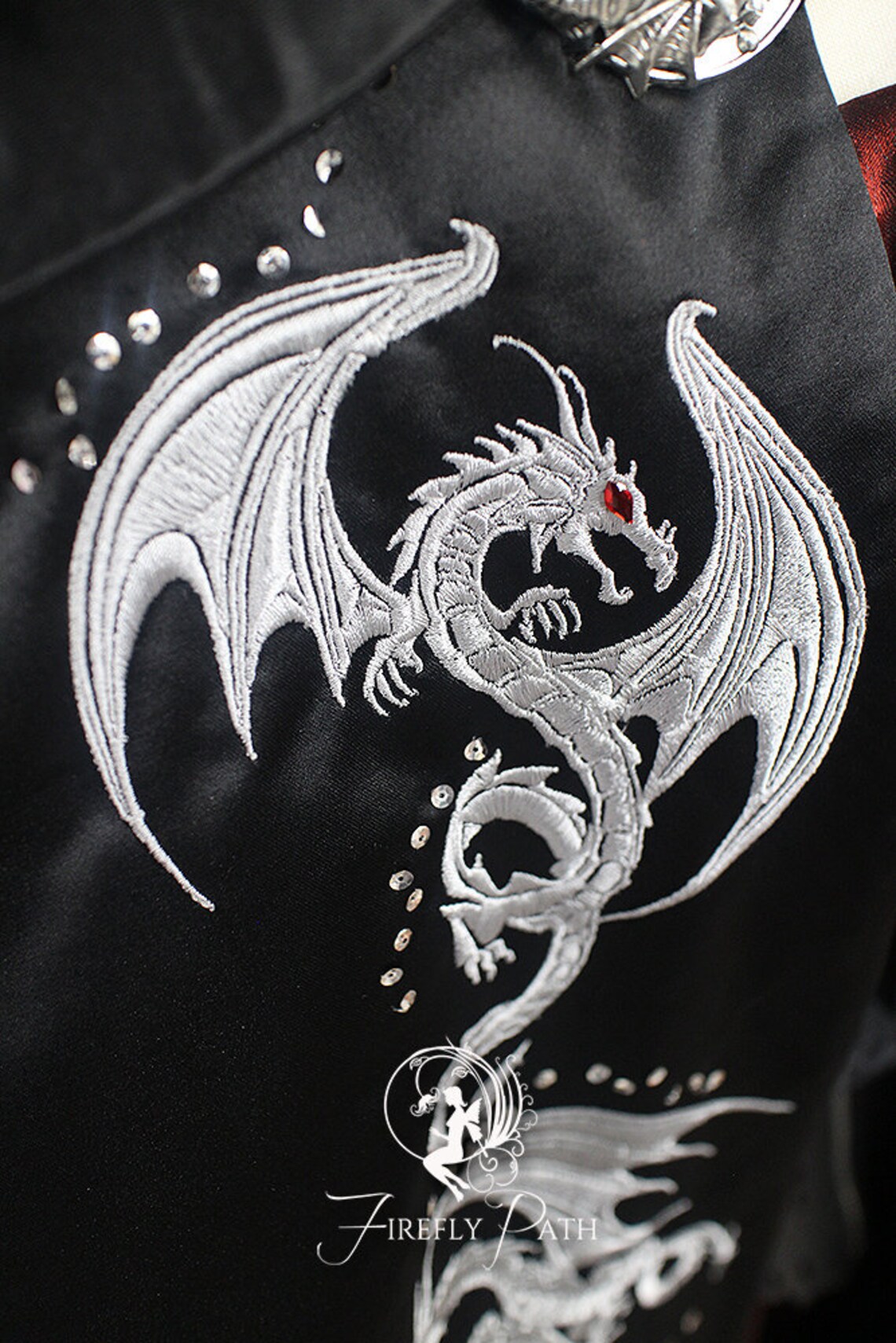 PATTERN How to Make Hooded Cape / Dragon Embroidery / Shoulder - Etsy