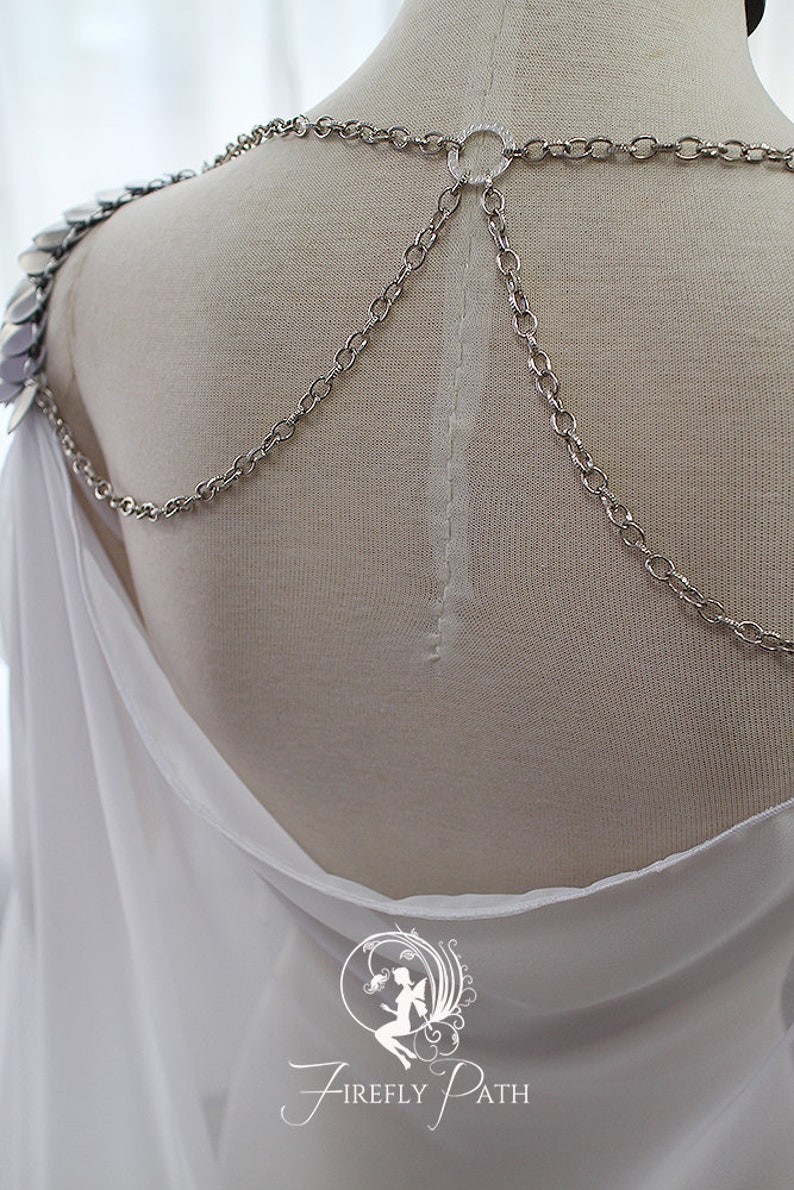 Silver Scale Mail Cape - Etsy