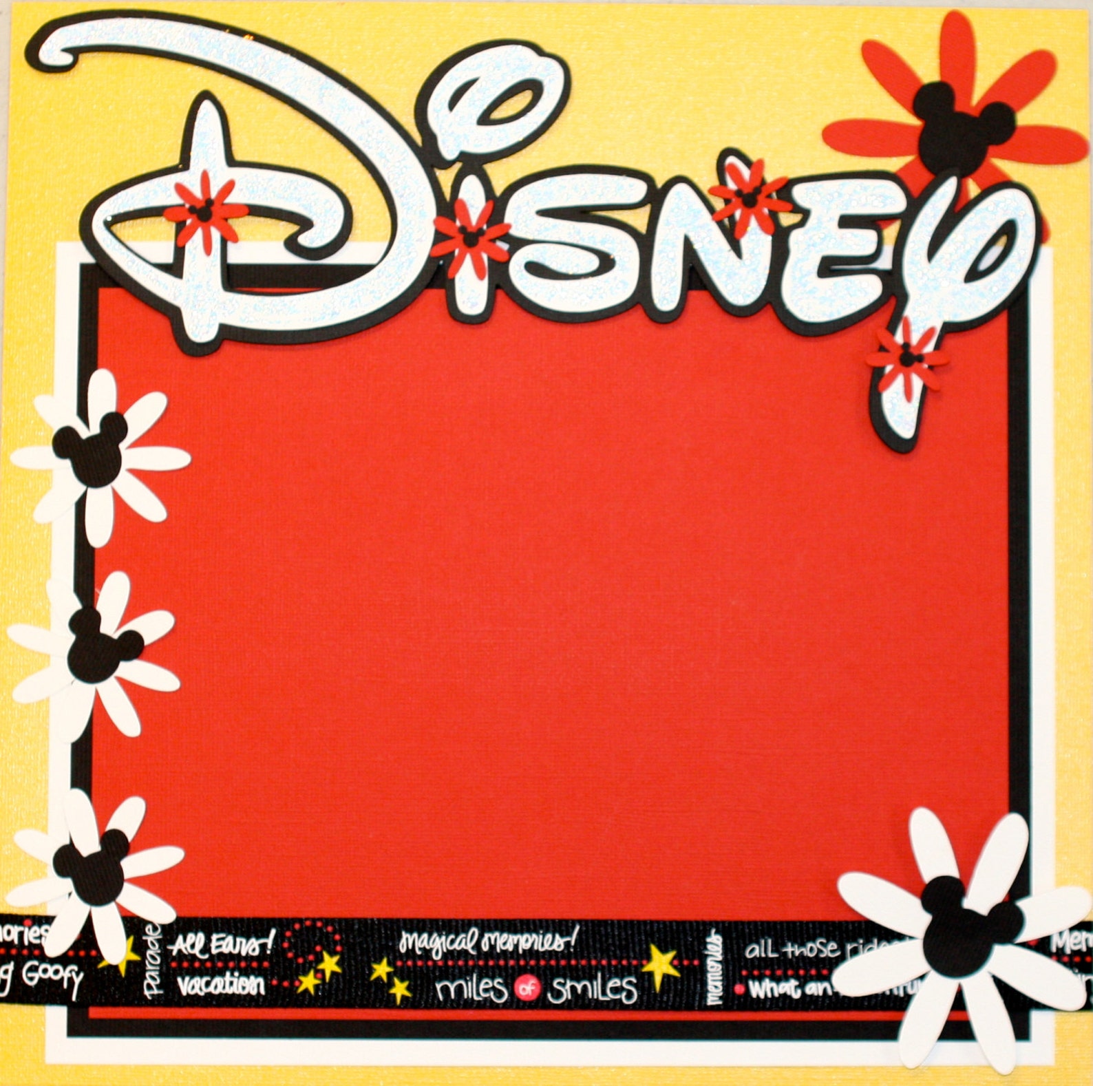 Disney Front and Back of Album 12x12 Premade Scrapbook Layout - Etsy