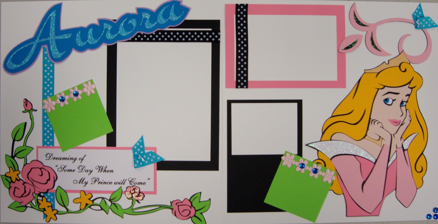 Princess Aurora 12x12 Premade Layout | Etsy