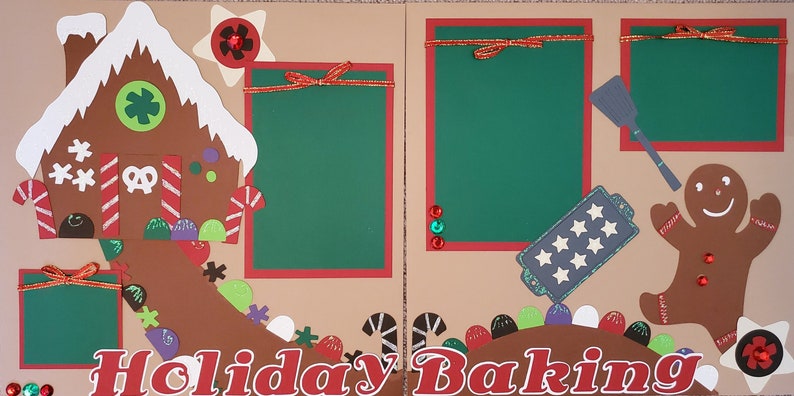 Holiday Baking Premade 12x12 Layout - Etsy