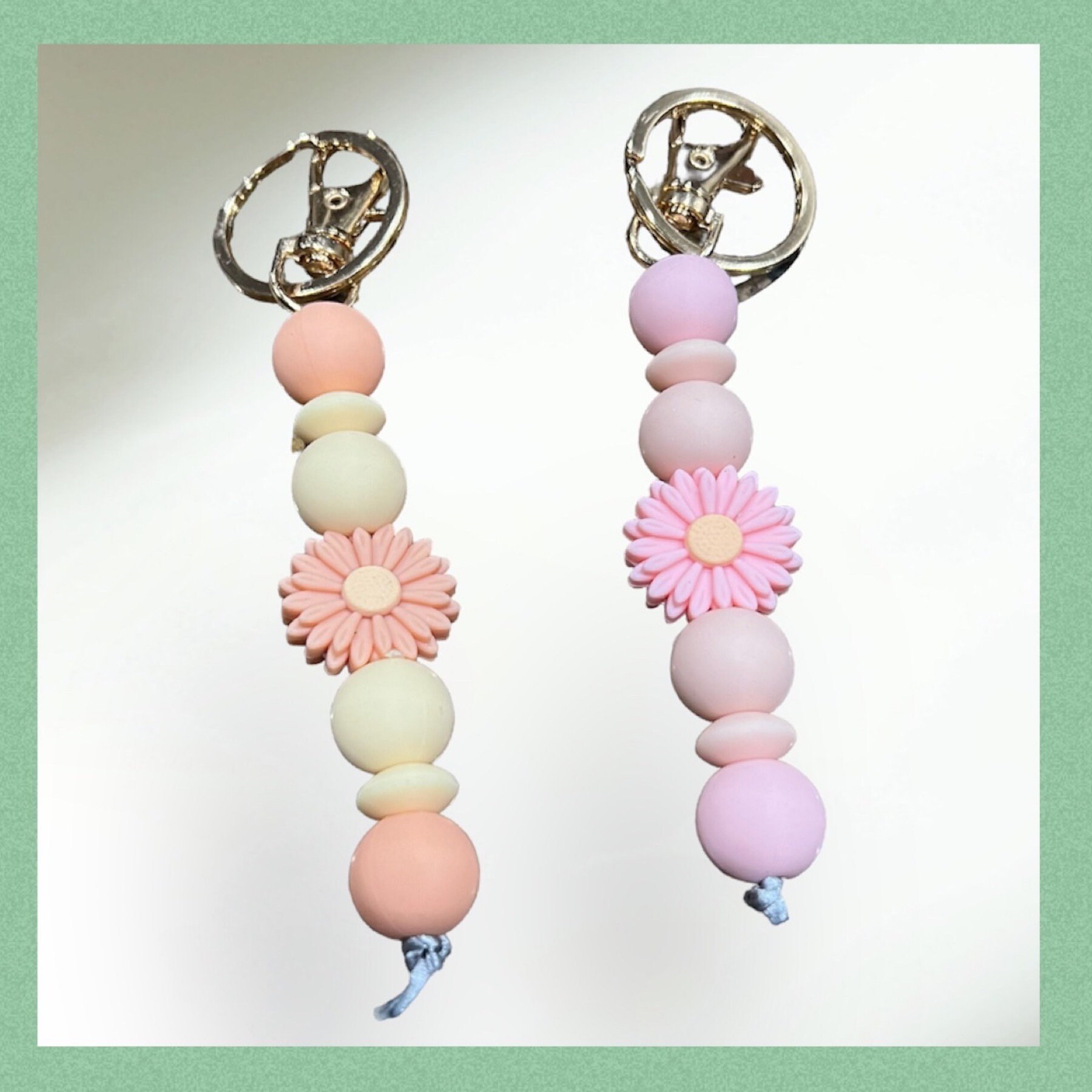 Silicone Daisy Key Rings, Car Key Rings, Purse Key Ring,backpack Key ...