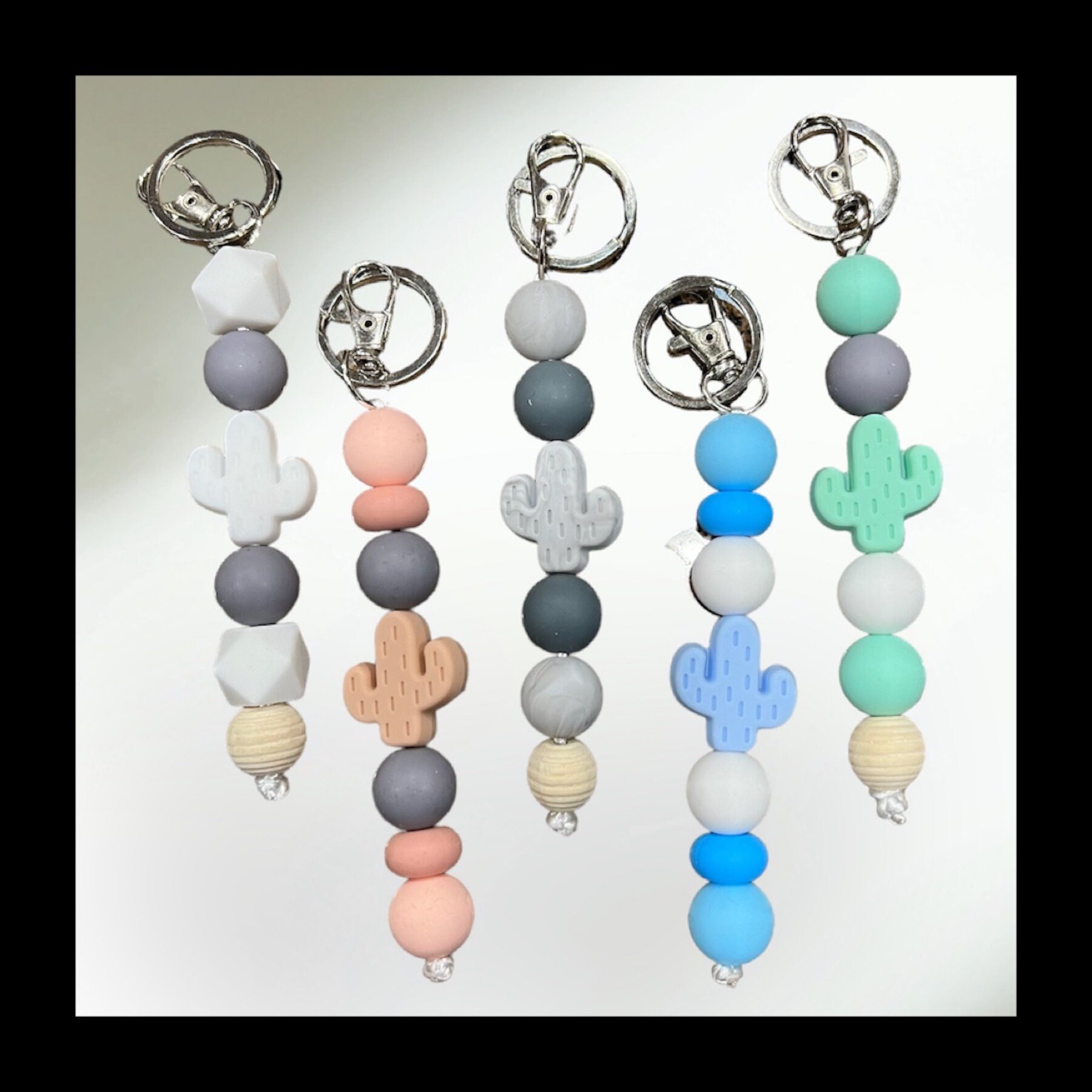 Silicone Cactus Key Rings, Car Key Rings, Purse Key Ring,backpack Key ...