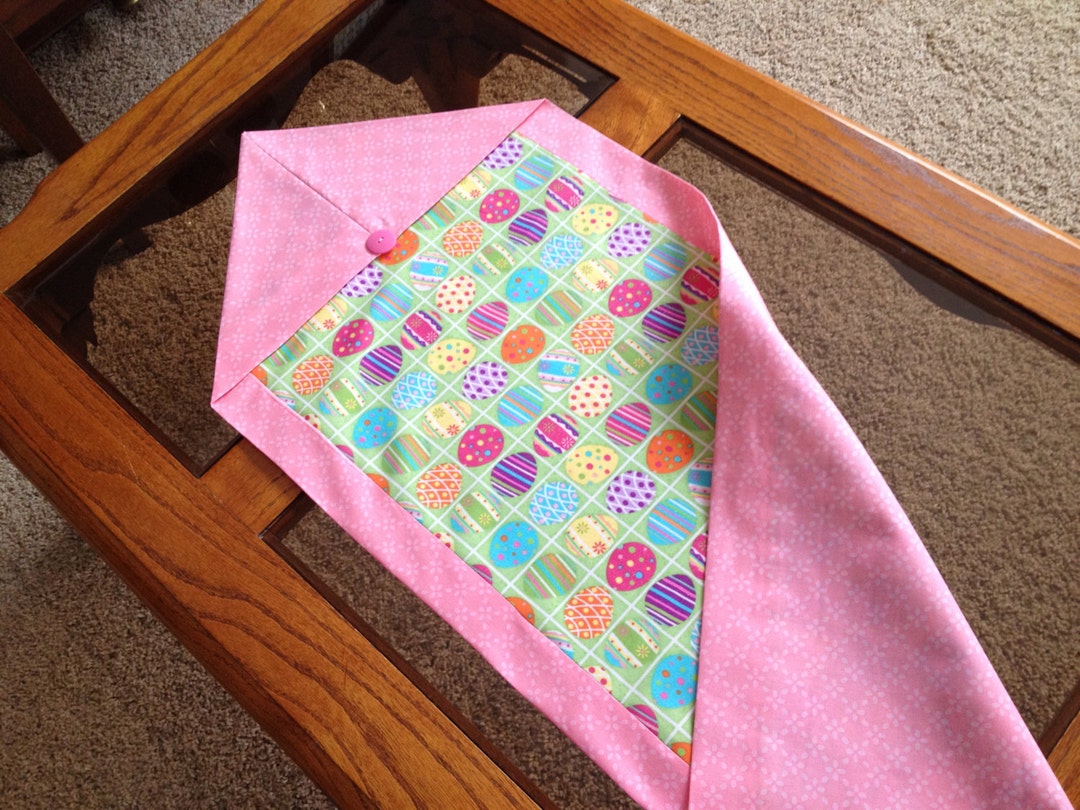 Easter Handmade Pink & Pastels Fabric Table Runner/spring Table Runner ...
